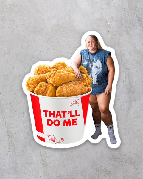 That'll Do Me Bucket Mini Sticker – Trailer Trash Tammy